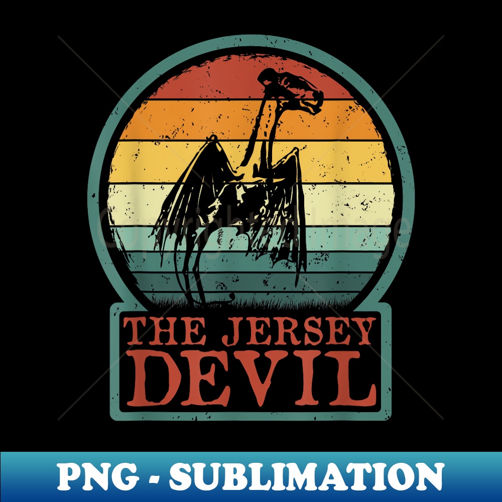The Jersey Devil - Retro Vintage New Jersey Cryptid - Signat | Inspire ...