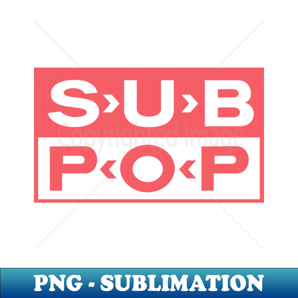 Sub Pop Records Pink Left Logo - PNG Transparent Sublimation | Inspire ...