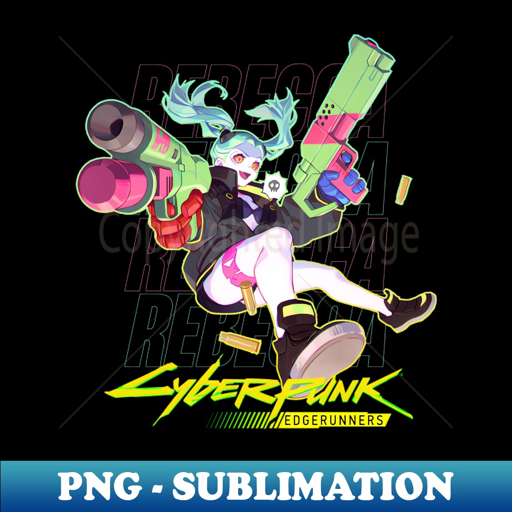 Cyberpunk Edgerunners Rebecca - PNG Transparent Digital Down | Inspire ...