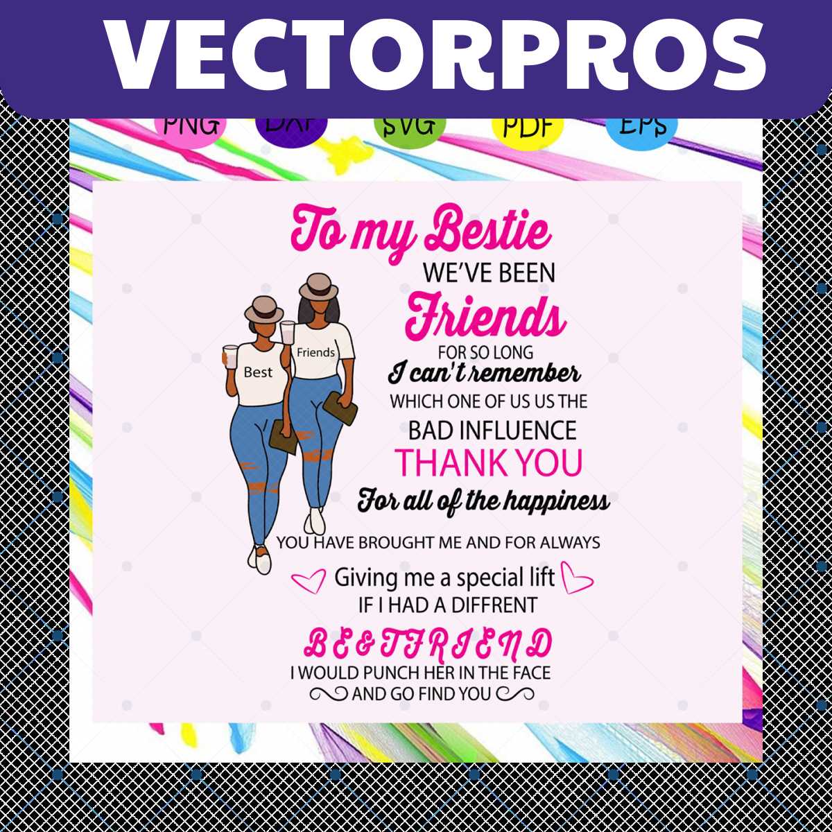 Bestie For Life Svg, Friends Forever Svg, Bestie Svg, Best F | Inspire ...