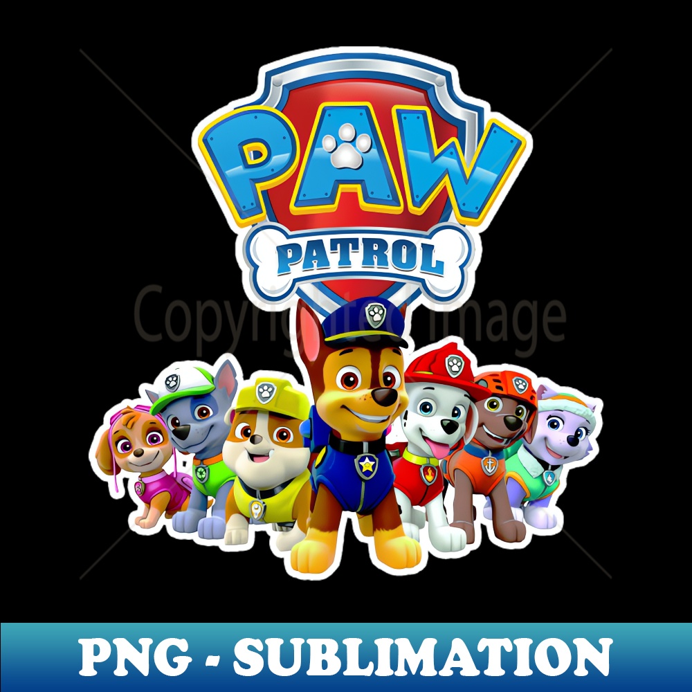 PAW PATROL FULL TEAM - PNG Transparent Digital Download File | Inspire ...