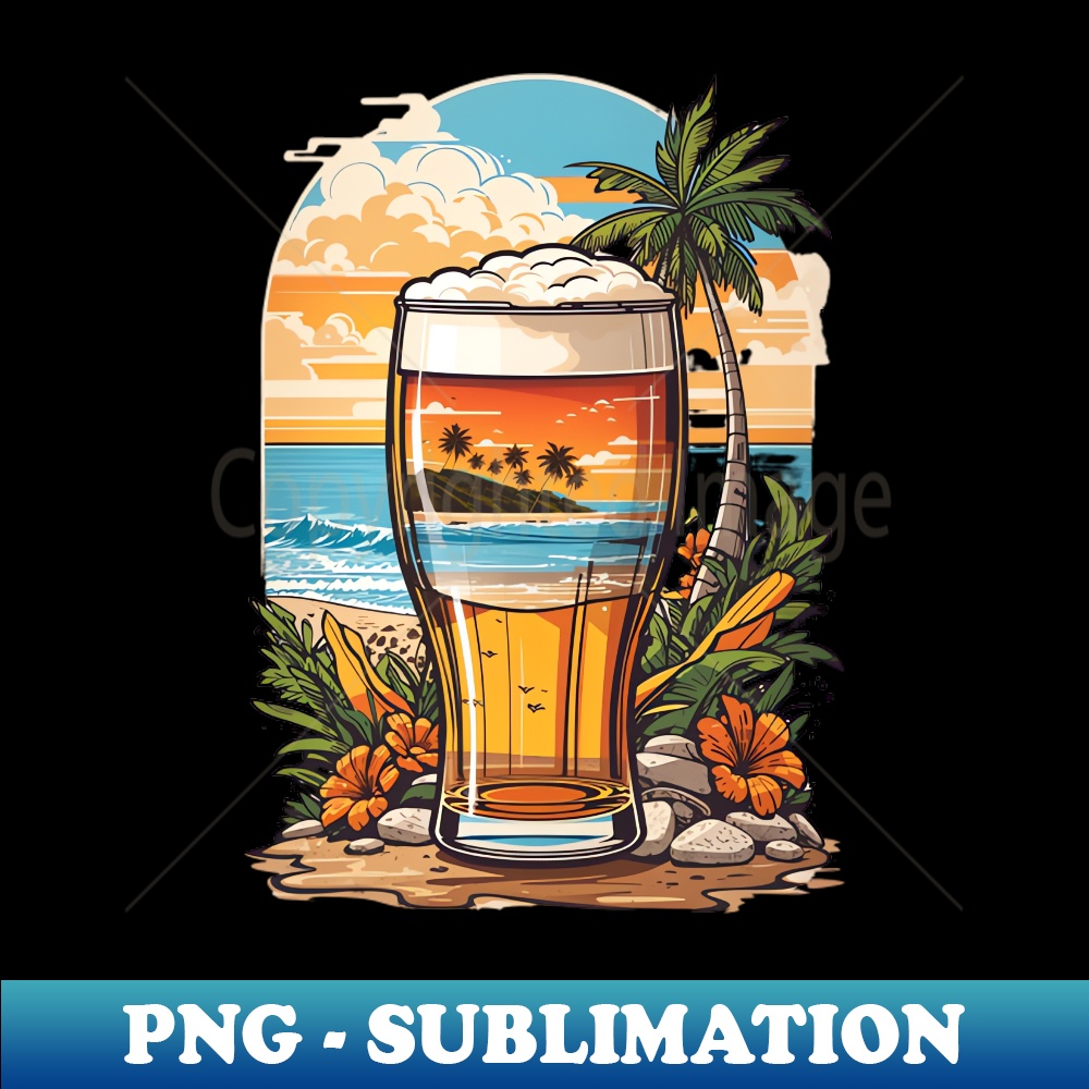 Beautiful beer on a tropical beach design - Trendy Sublimati | Inspire ...