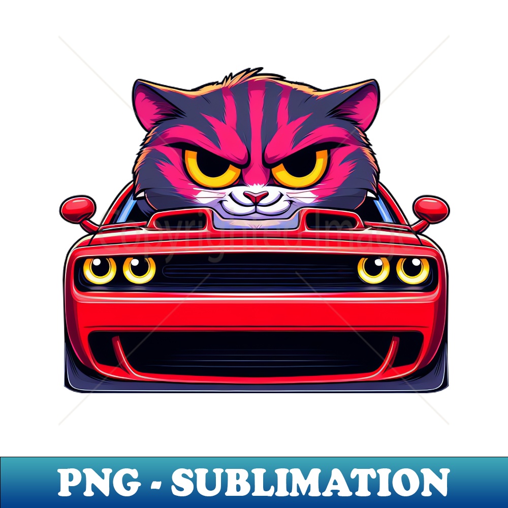 Hellcat Angry Kitten - PNG Transparent Sublimation File - En | Inspire ...