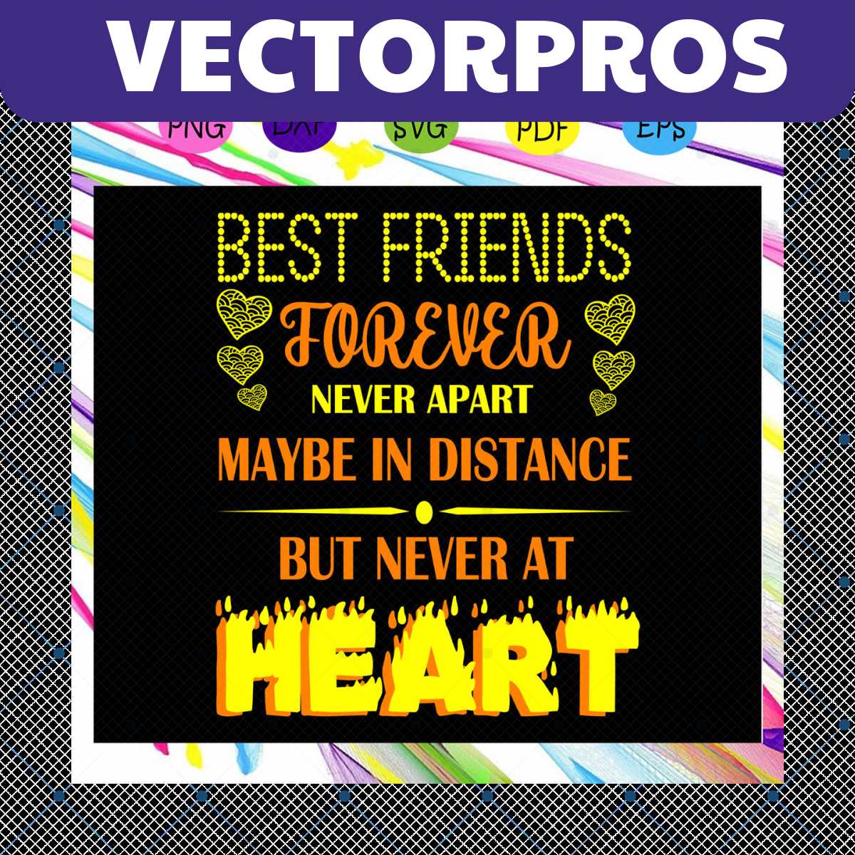 Best friend forever never apart maybe in distance,friend svg | Inspire ...