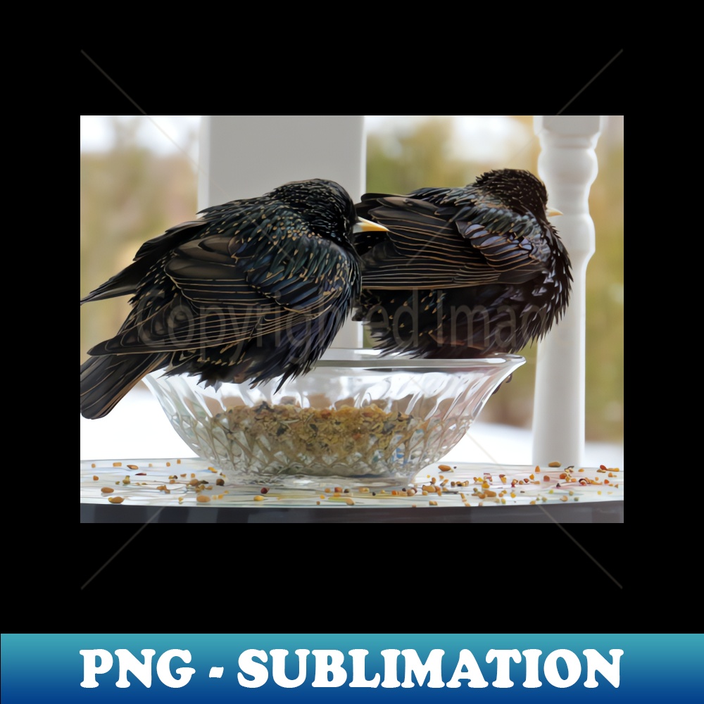 European Starling No4 - PNG Transparent Sublimation Design - | Inspire ...