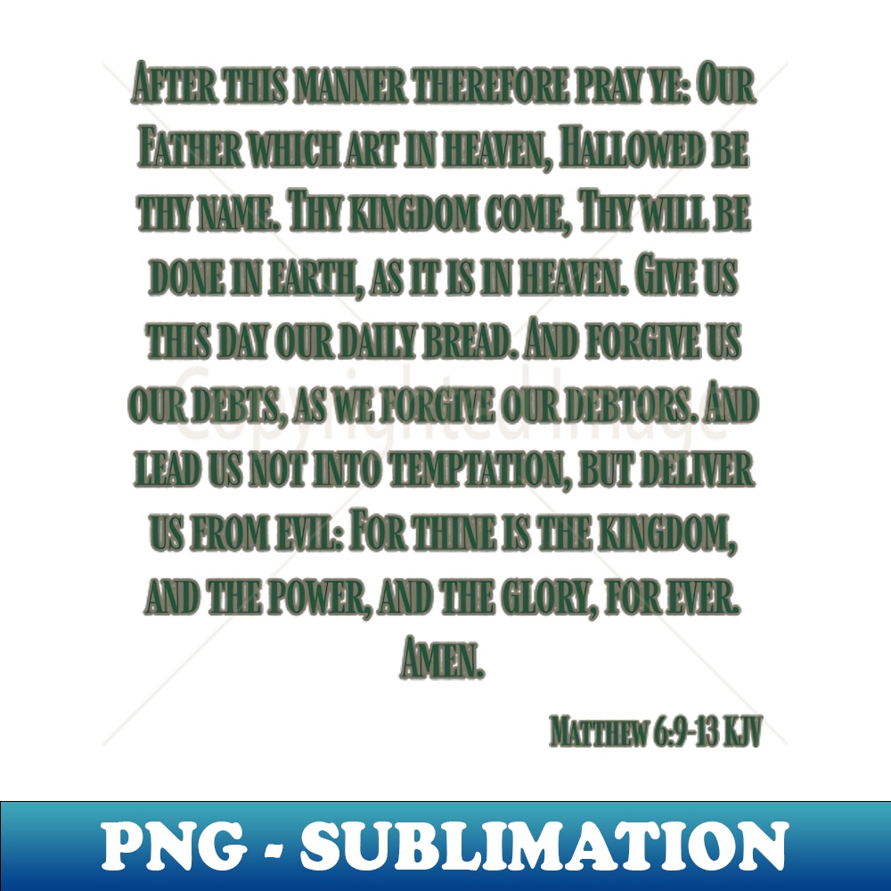 Matthew 69-13 Bible Verse Scripture Gods Prayer - High-Resol | Inspire ...