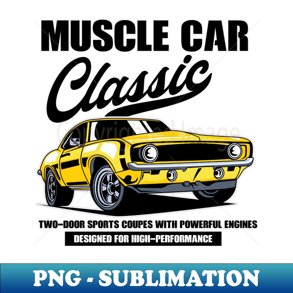 MUSCLE CAR CLASSIC CARTOON - Instant Sublimation Digital Dow | Inspire ...
