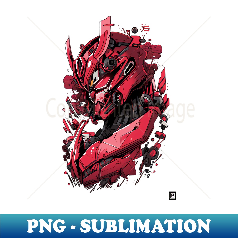 Neo-Tokyo Samurai Robot - PNG Transparent Digital Download F - Inspire ...