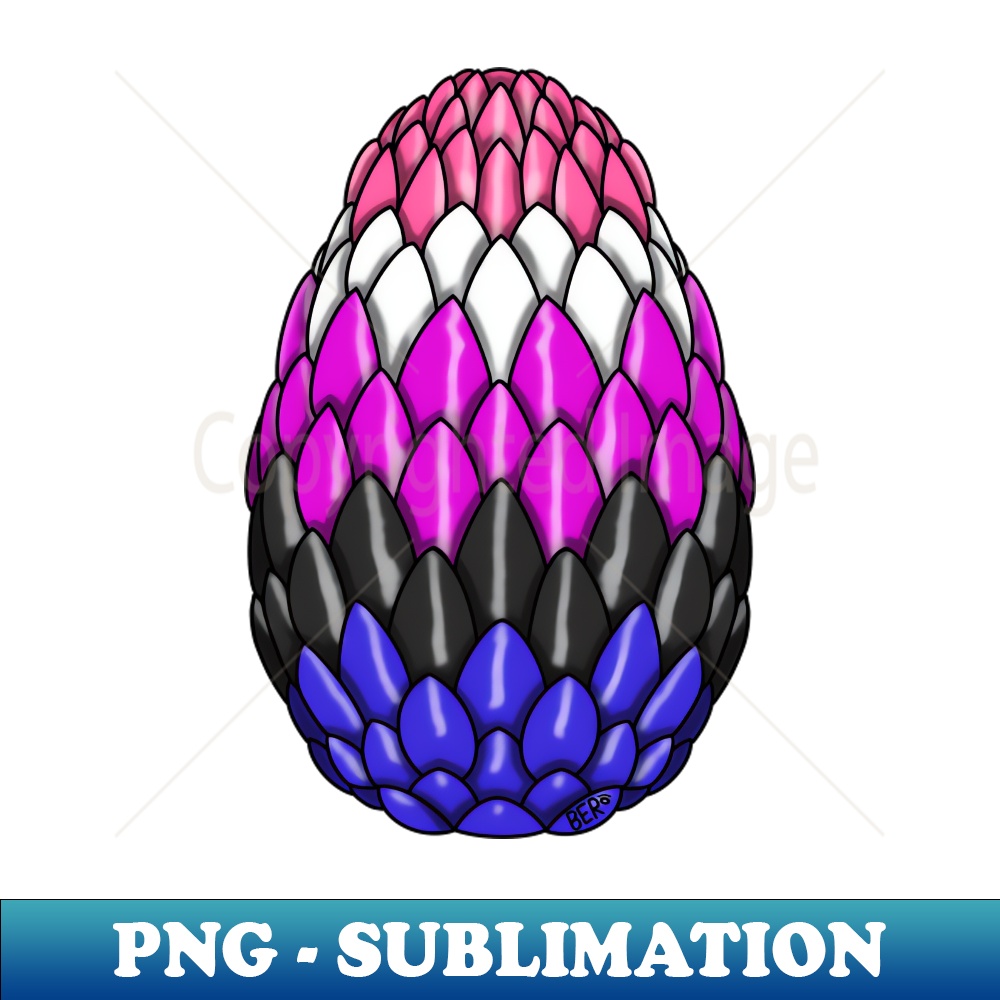 Gender Fluid Pride Dragon Egg - Creative Sublimation PNG Dow | Inspire ...