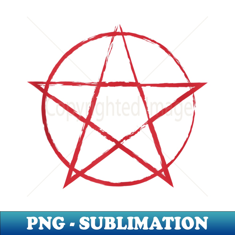 Funny Devil Cult Symbol Blood Red Circle And Star Horror - R - Inspire ...