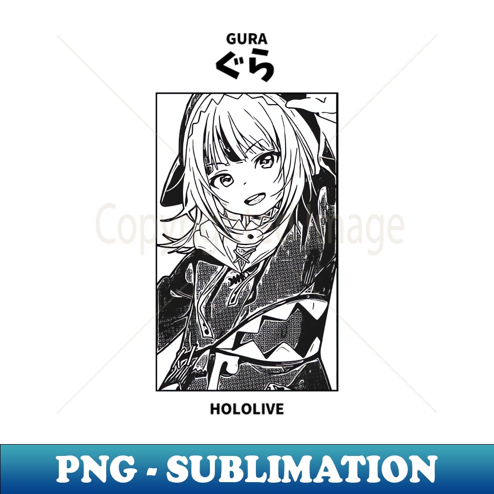 Gawr Gura Hololive - PNG Transparent Sublimation Design - Ad | Inspire ...
