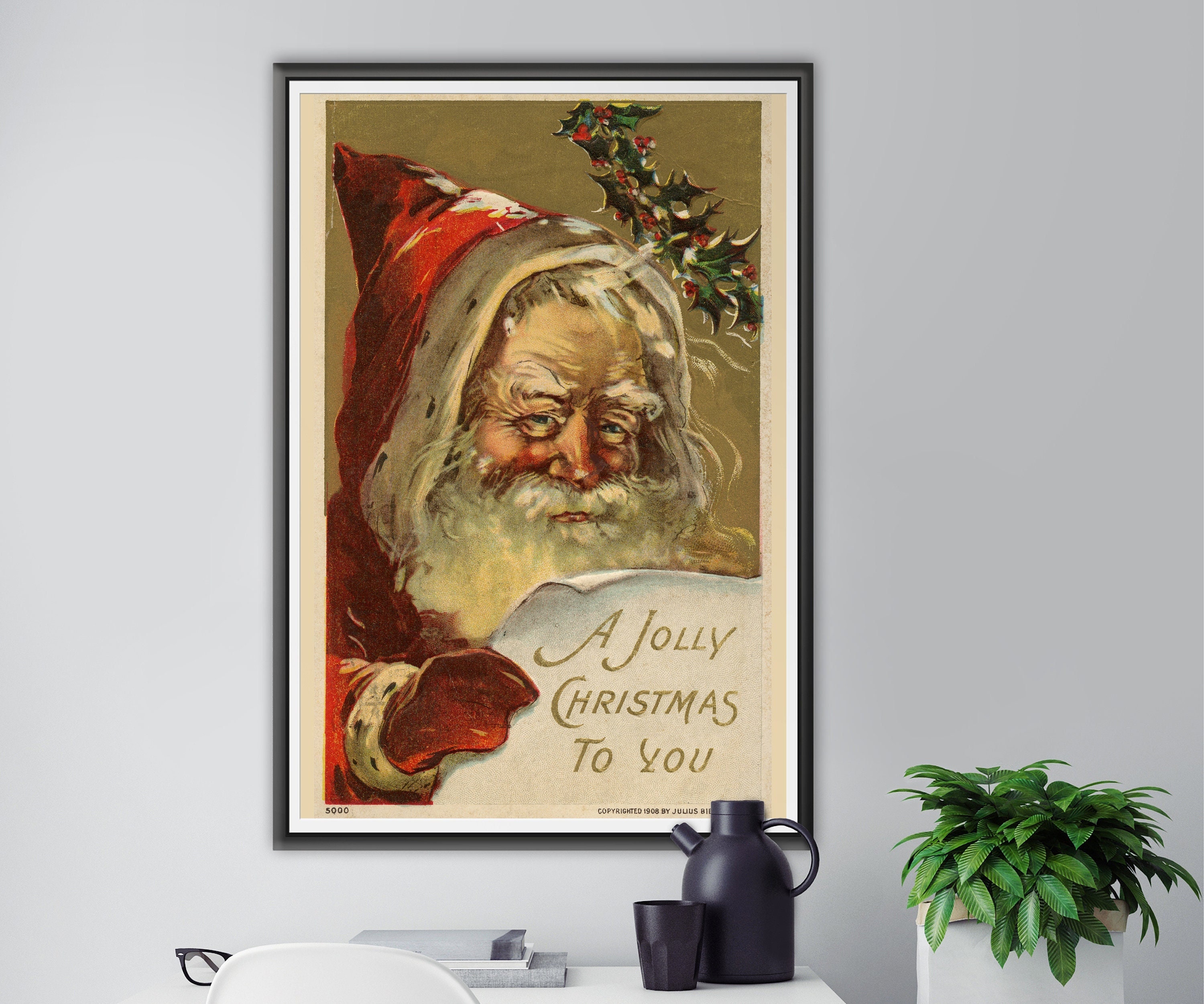 Vintage Santa Claus POSTER! (up to 24 x 36) - 1908 - Jolly - | Inspire ...