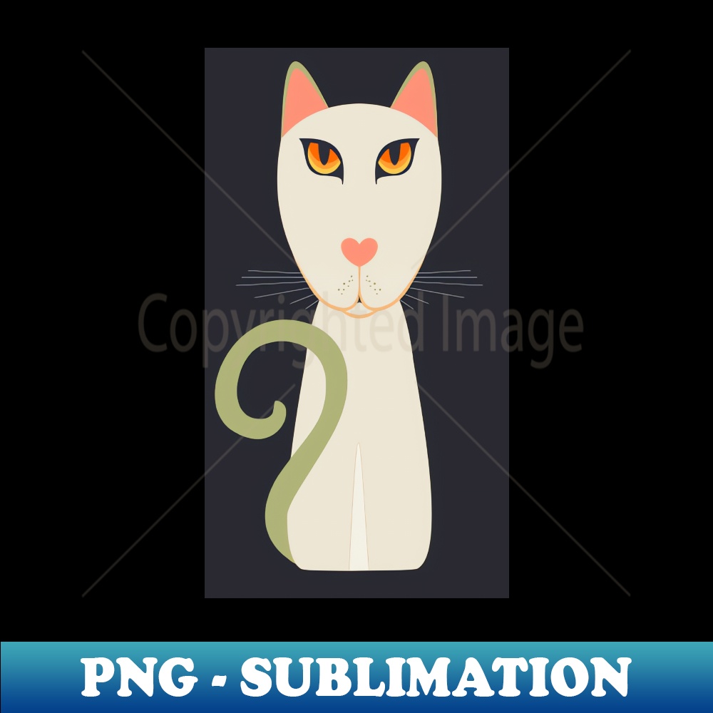 CAT WITH QUESTION MARK TAIL - High-Quality PNG Sublimation D - Inspire ...