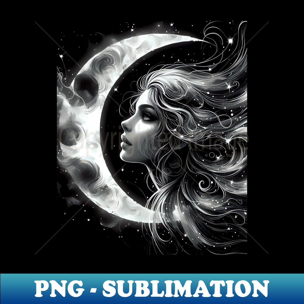 Selene Greek Moon Goddess - Premium PNG Sublimation File - A | Inspire ...