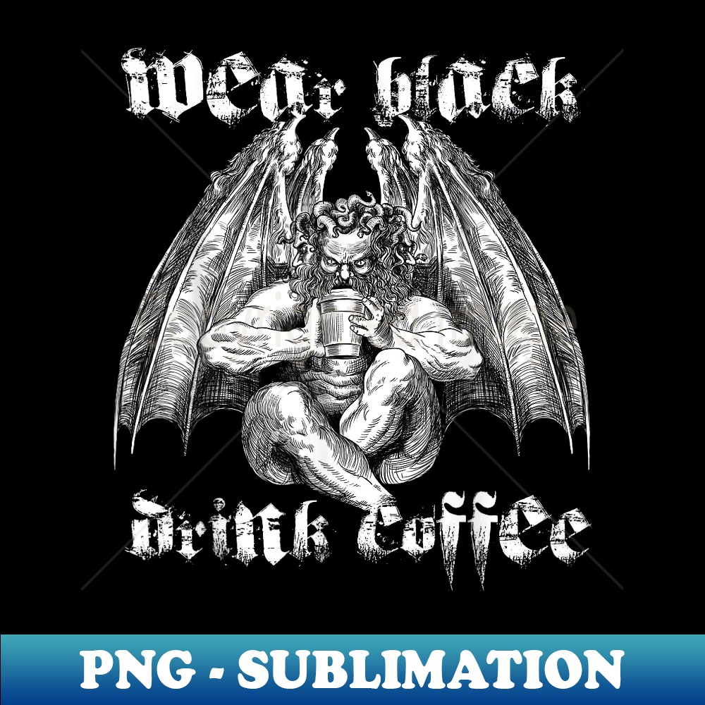 Blackcraft Wear Black Drink Coffee Satan Devil Cult - High-Q | Inspire Uplift