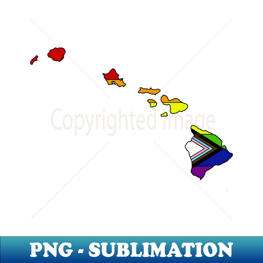 Progress pride flag - Hawaii - PNG Transparent Sublimation F - Inspire ...