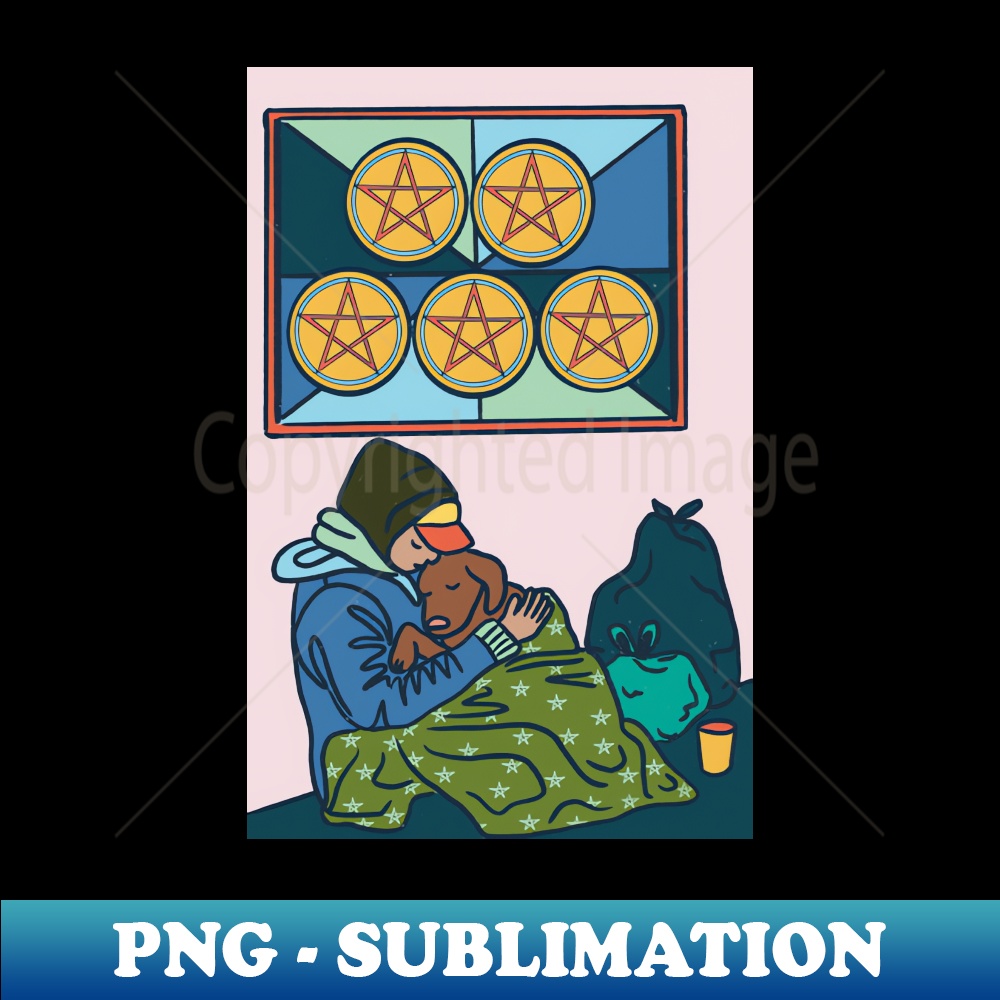 Five of Pentacles - Creative Sublimation PNG Download - Revo - Inspire Uplift