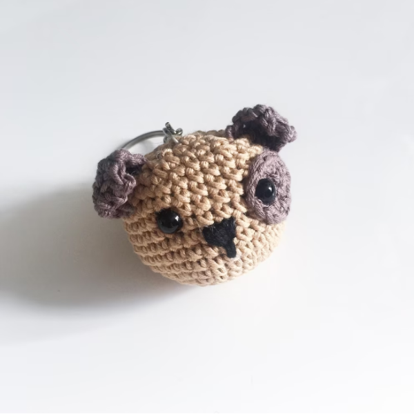 Crochet Dog Keyring Crochet pattern, digital file PDF, digit | Inspire ...