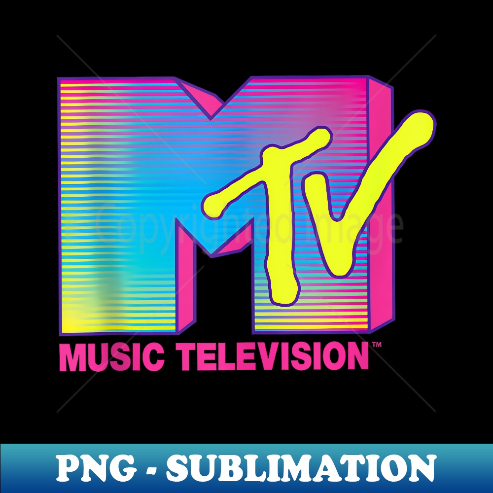 MTV Logo Fluorescent Colors - Aesthetic Sublimation Digital - Inspire ...
