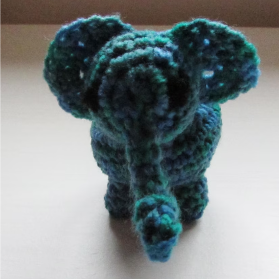 Tiny Elephant Crochet pattern, digital file PDF, digital pat | Inspire ...