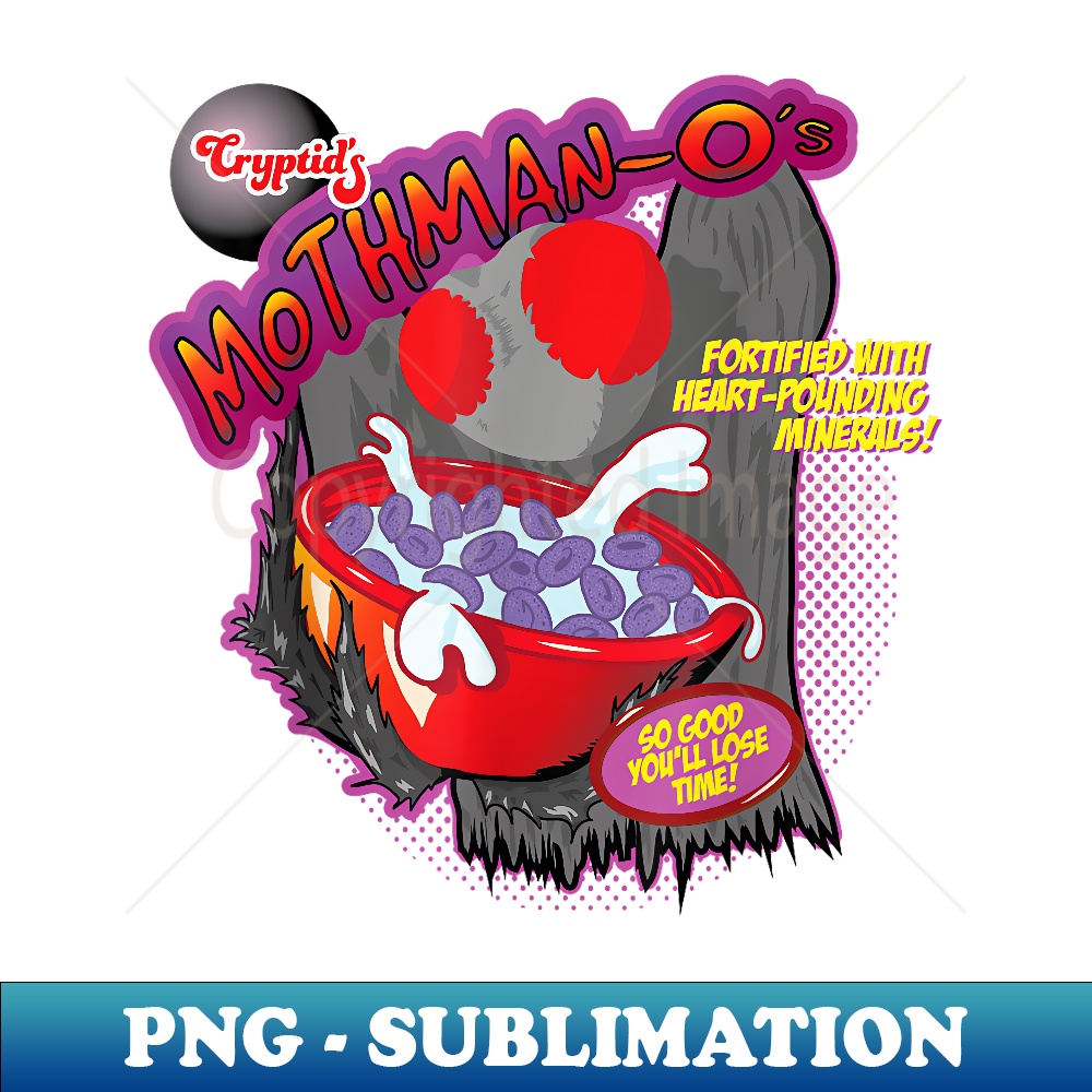 Funny Mothman Cereal Cryptid Mashup Parody - PNG Sublimation | Inspire ...