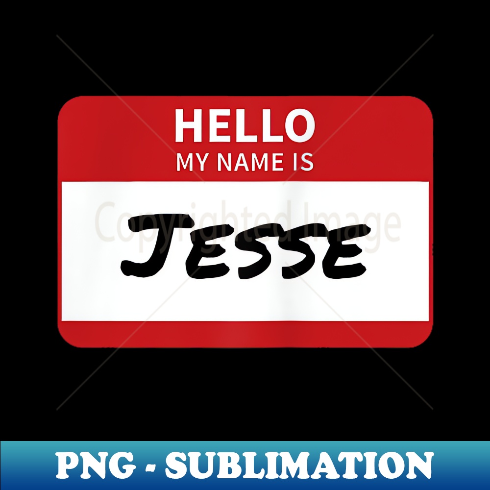 Jesse Name Tag Hello My Name Is Sticker - High-Resolution PN | Inspire ...