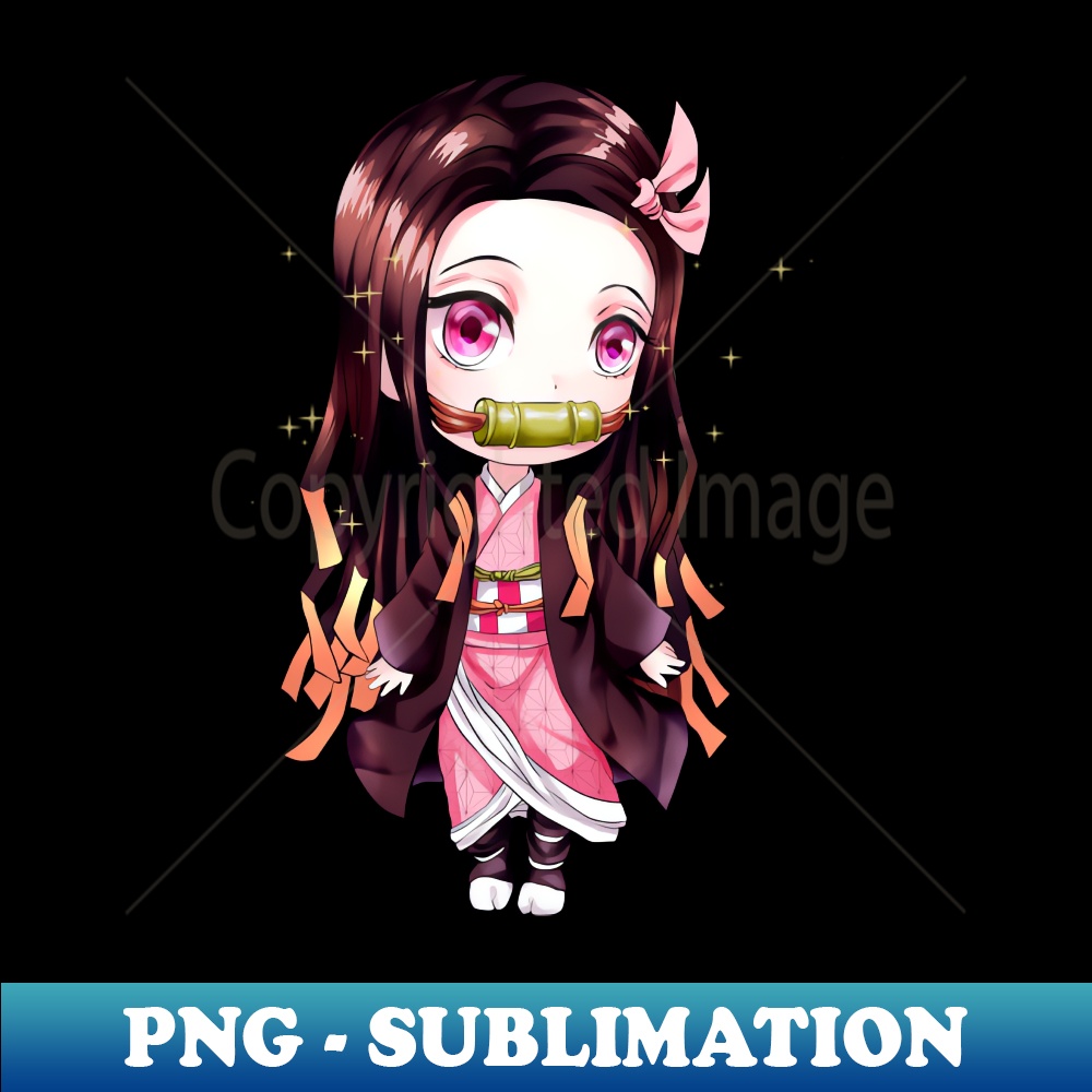 chibi nezuko kamado kimetsu no yaiba - Instant PNG Sublimati - Inspire ...