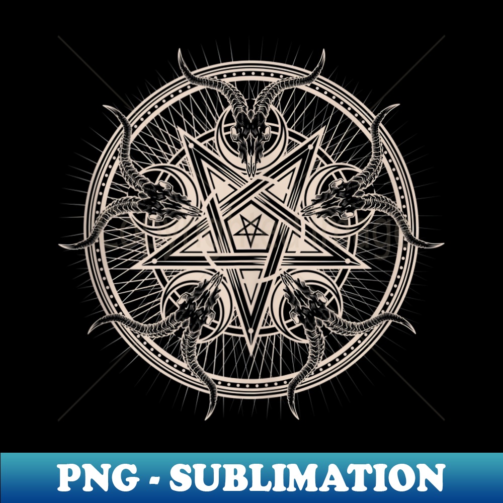 Pentagram Occult Mystic Devil Gothic Demon Baphomet Satanic | Inspire ...