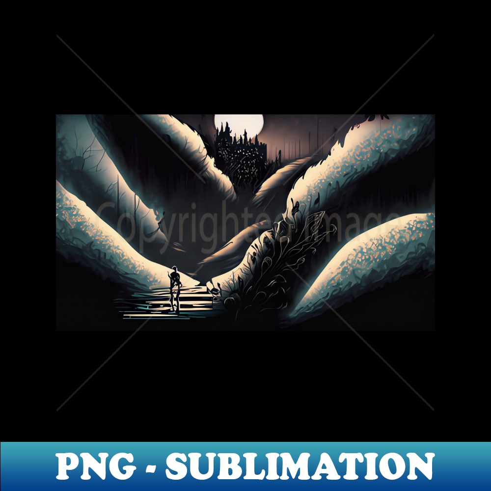 Dark Night Reverie - PNG Transparent Sublimation File - Revo | Inspire Uplift
