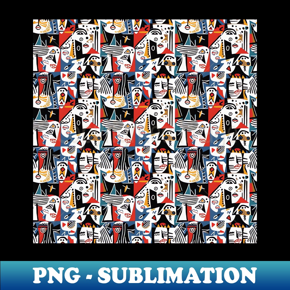 picasso style in pattern - PNG Sublimation Digital Download | Inspire ...