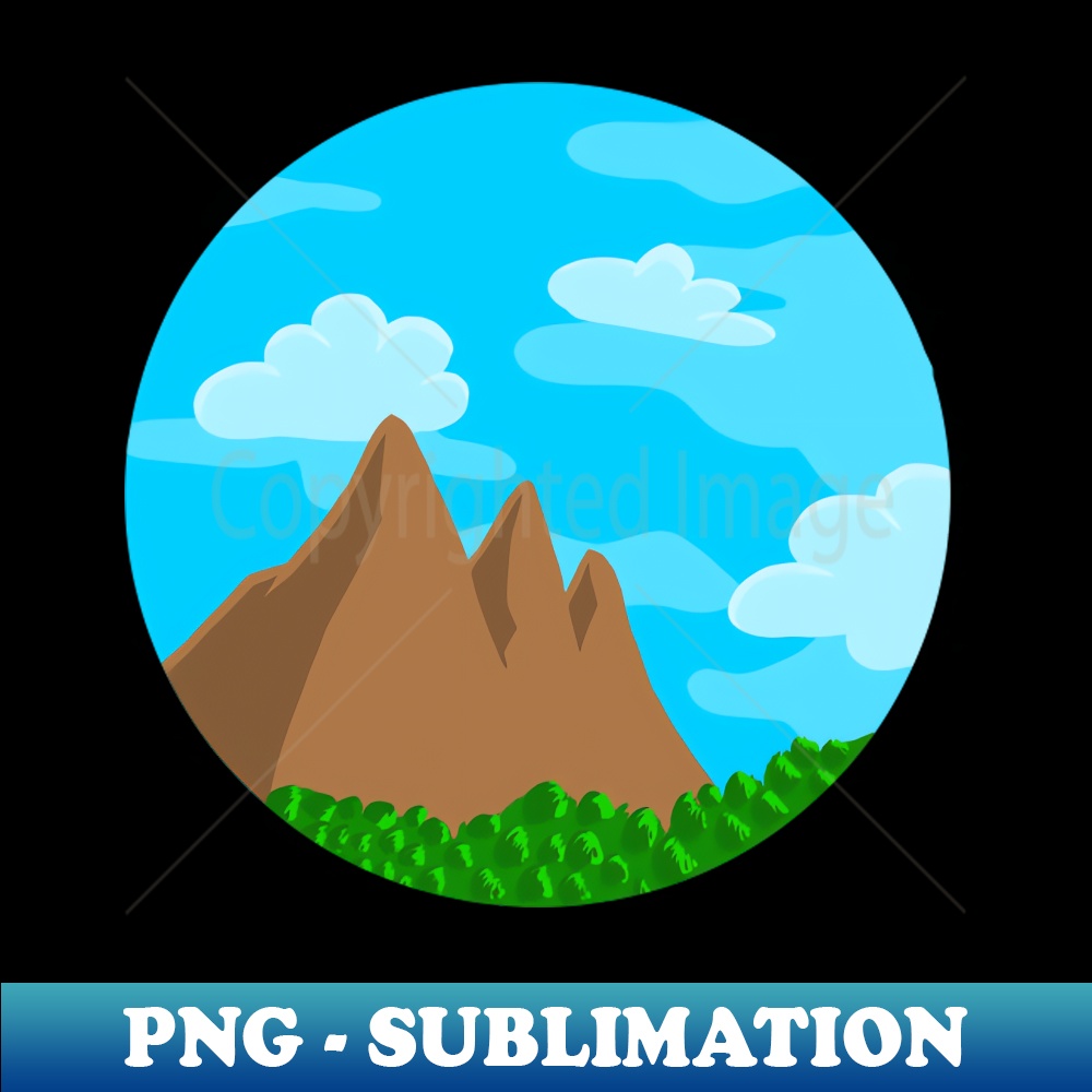 Mountain - Artistic Sublimation Digital File - Boost Your Su | Inspire Uplift