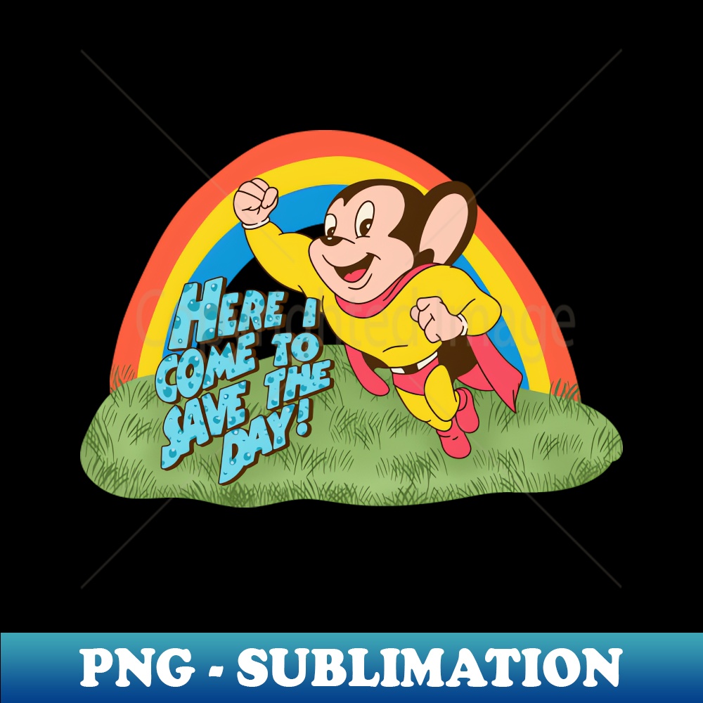 Vintage Mighty Mouse Here I Come To Save The Day Rainbows Na | Inspire ...