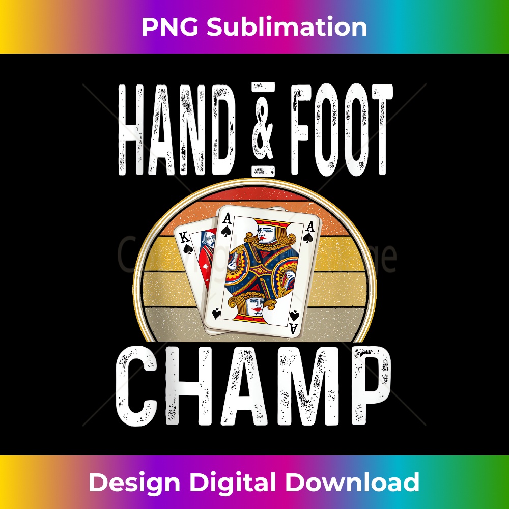 Hand & Foot Champ Game Night Player Card Game Cards Retro Ta | Inspire ...