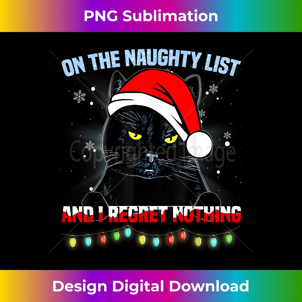 On The Naughty List And I Regret Nothing Cat Christmas - Chi - Inspire ...