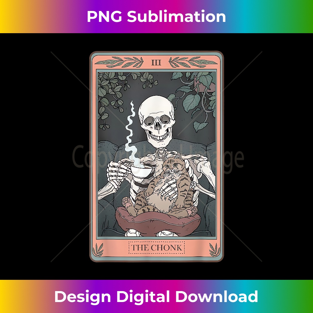 The Chonk Cat Skeleton Tarot Card Cat Lover Aesthetic - Eco- | Inspire ...