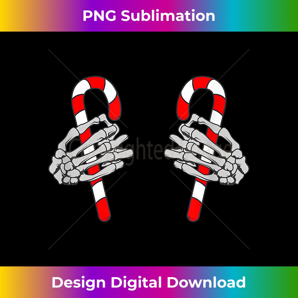 Skeleton Hands Candy Canes Christmas Theme Funny for Women - - Inspire ...