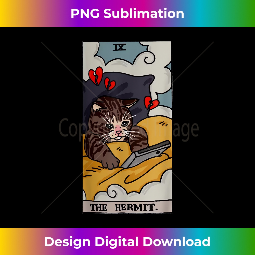 Funny Cat The Hermit Tarot Card Cat Meme Magic Cat Halloween | Inspire ...