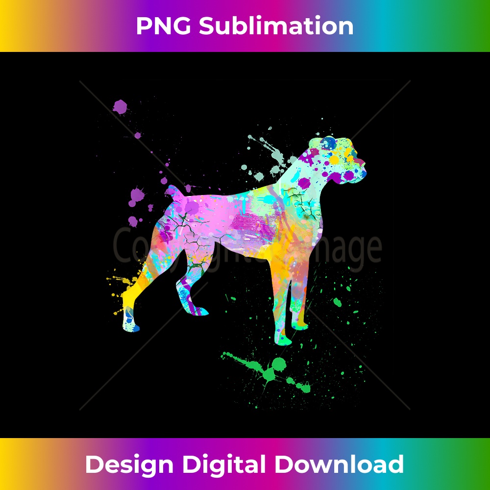 Boxer Dog Breed Paint Splatter Art Pet Lovers Owner Gift - V | Inspire ...