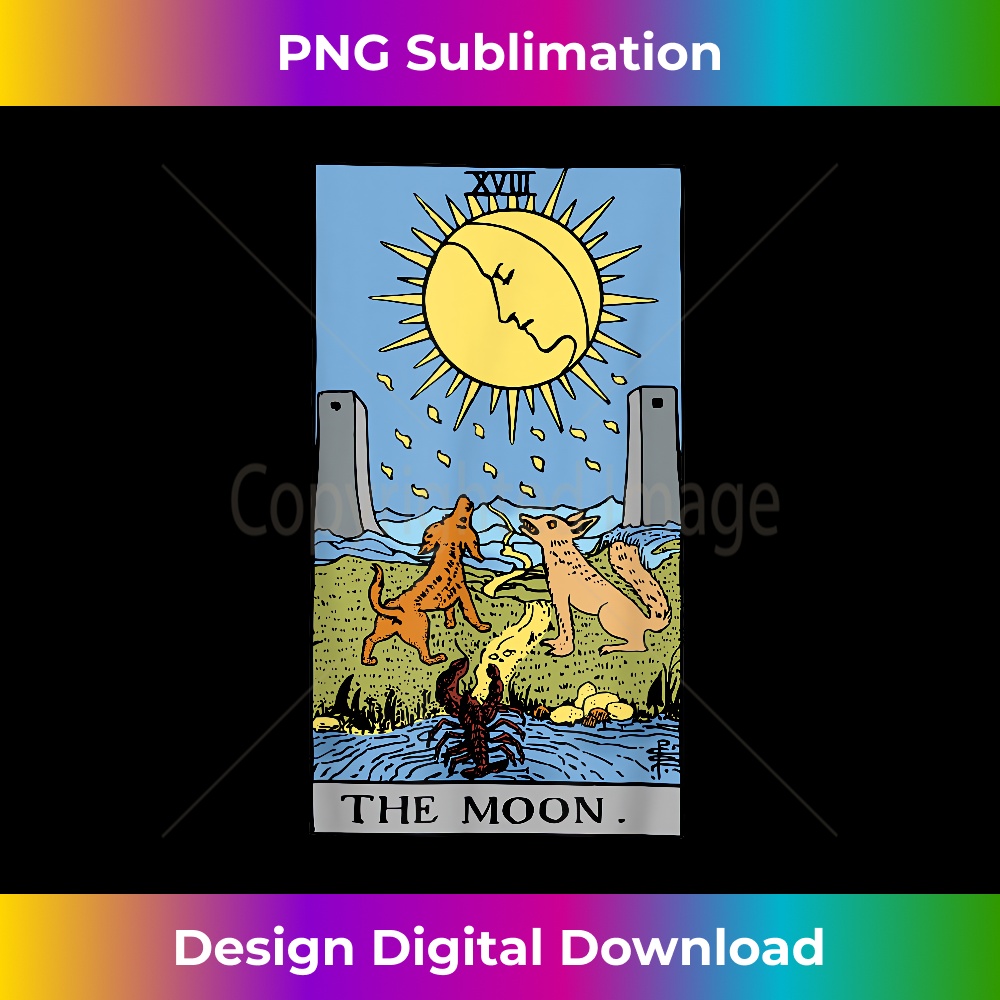 Moon Tarot Card Rider Waite - Deluxe PNG Sublimation Downloa | Inspire ...