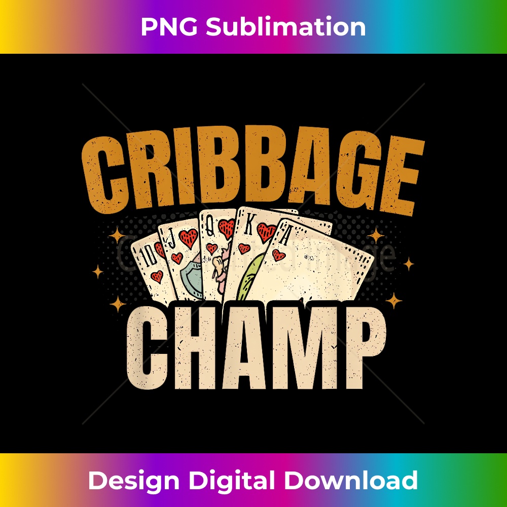 Cribbage Champ Card Game Players - Minimalist Sublimation Di - Inspire ...