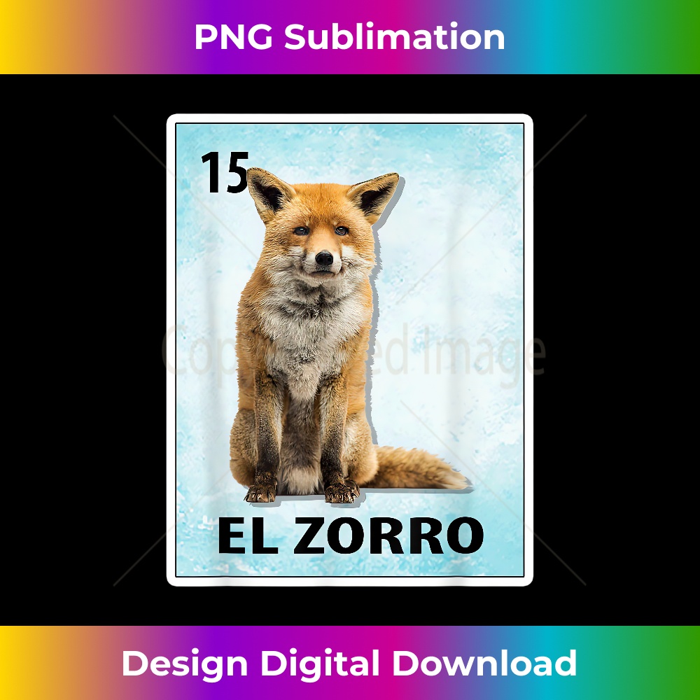 El Zorro Mexican Fox Cards - Minimalist Sublimation Digital - Inspire ...