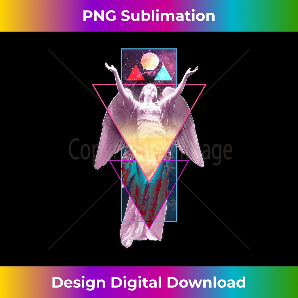 Vaporwave Angel Statue & Wings Pastel Aesthetic 1980s Retro | Inspire ...