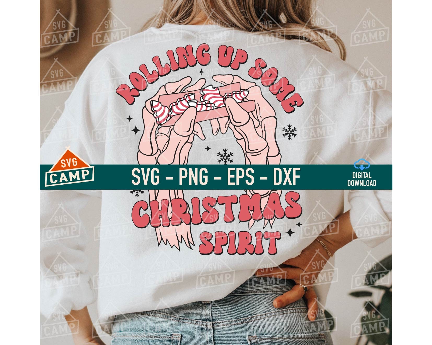 Rolling up Some Christmas Spirit Svg, Christmas Cake Svg, Fu | Inspire ...
