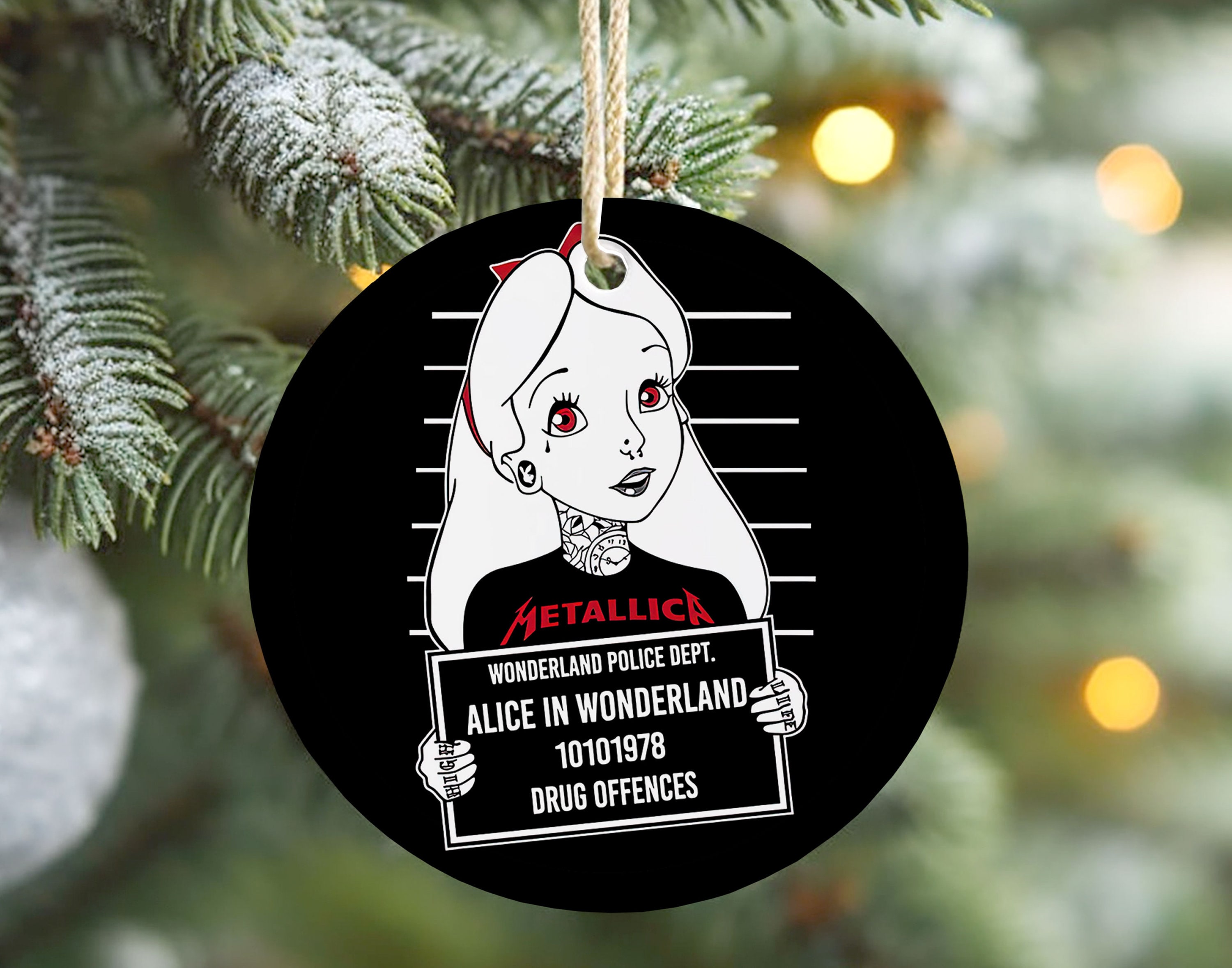 Cartoon Disney Twisted Princess Alice in Wonderland Ornament | Inspire ...