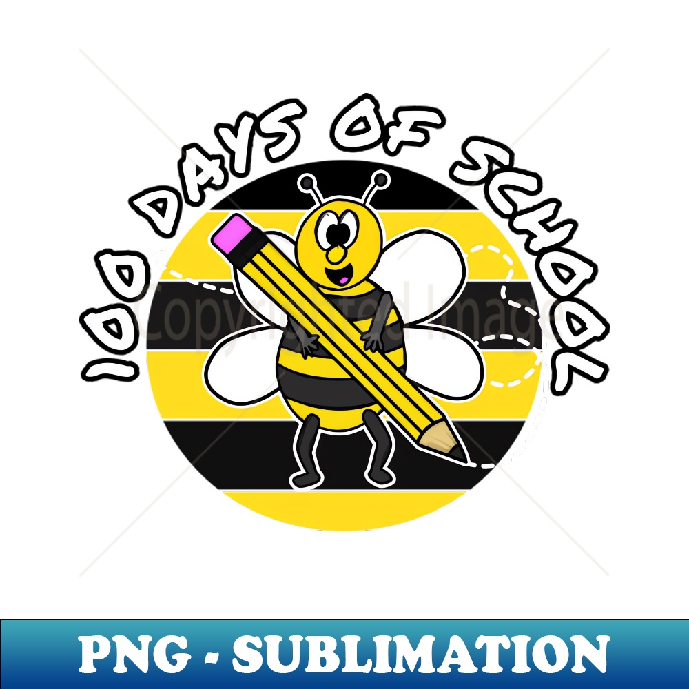100 Days Of School Bee Kindergarten Teacher 2023 - Modern Su - Inspire ...