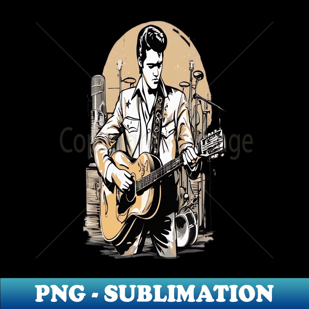 Elvis The King of Rockabilly - Sublimation-Ready PNG File - | Inspire ...