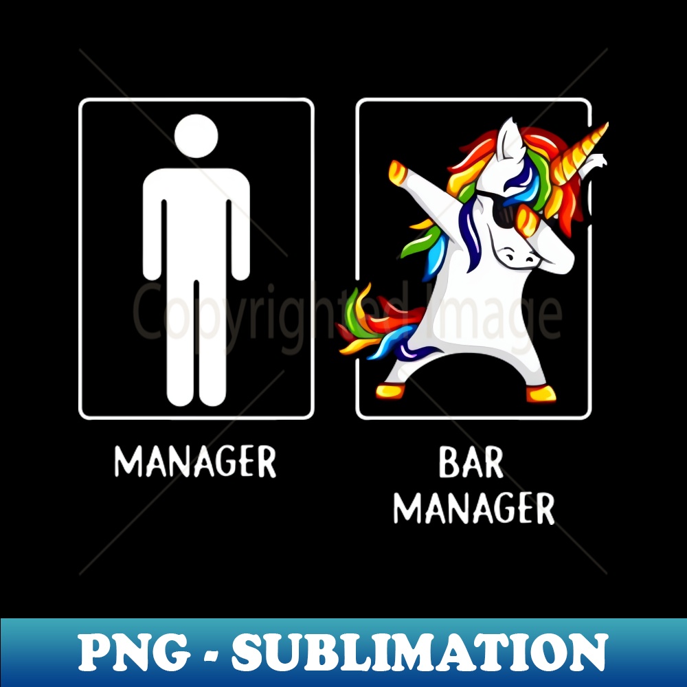 Manager Bar Manger Picture Unicorn - Premium PNG Sublimation - Inspire ...