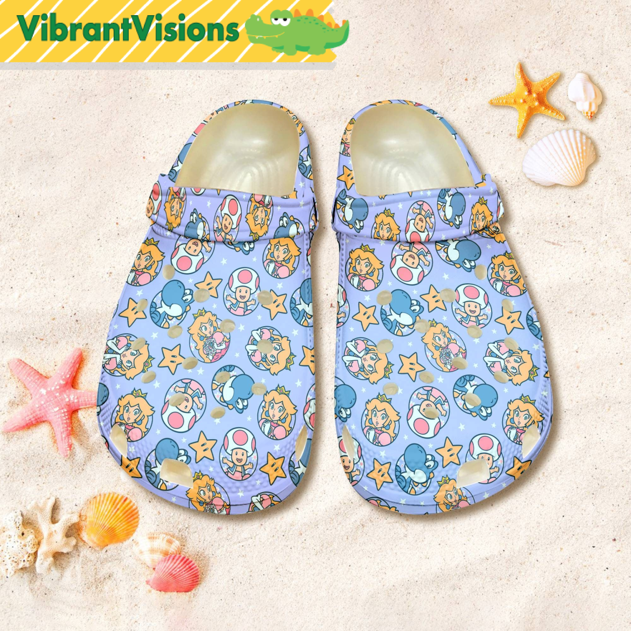 Super Mario Clog Shoes Mario Princess Peach Sandal Shoes G | Inspire Uplift