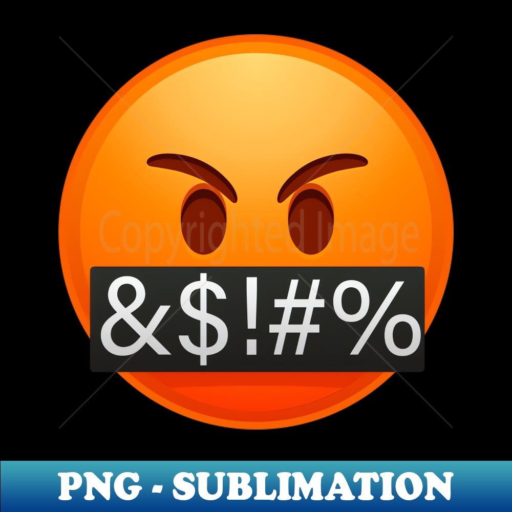 Cursing Emoji - Unique Sublimation PNG Download - Perfect fo | Inspire ...