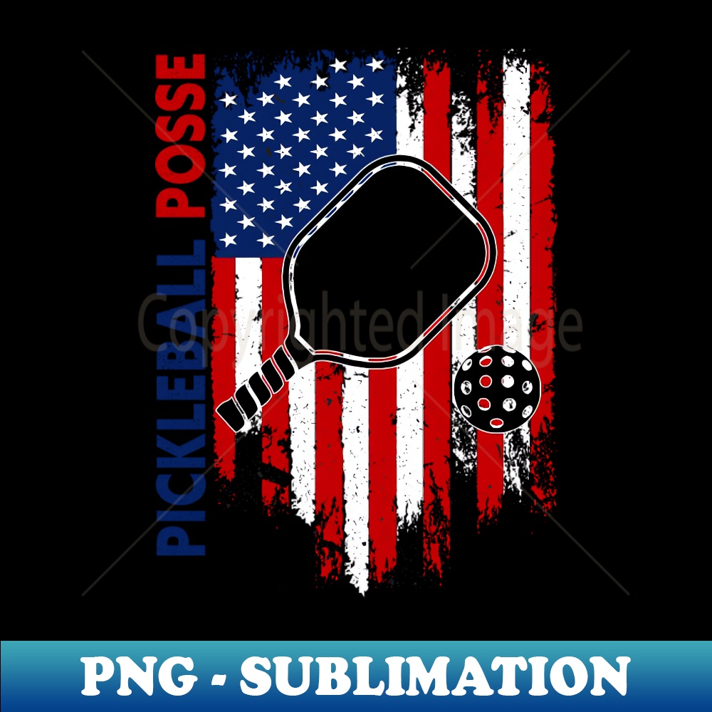Pickleball Posse Cool design With A racket and A vintage Ame | Inspire ...